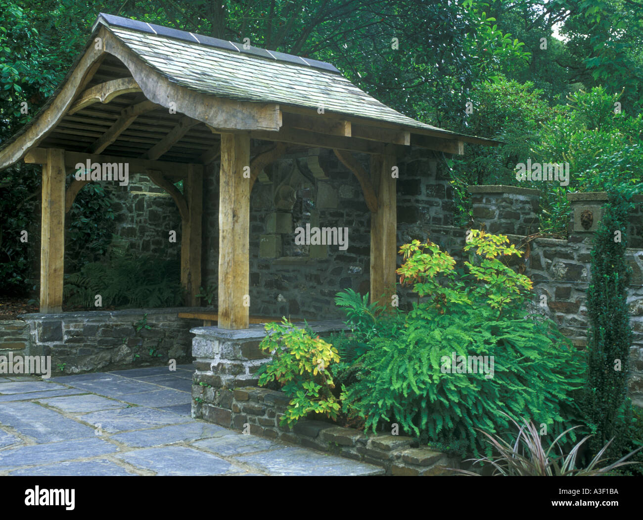 Japanese style summerhouse Stock Photo - Alamy