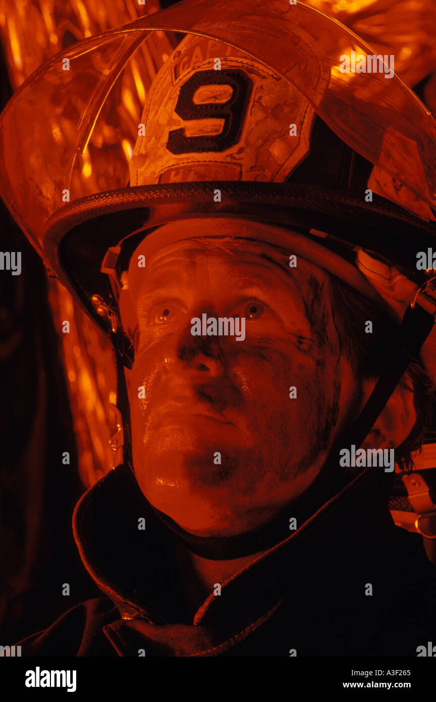 male firefighter portrait Stock Photo - Alamy