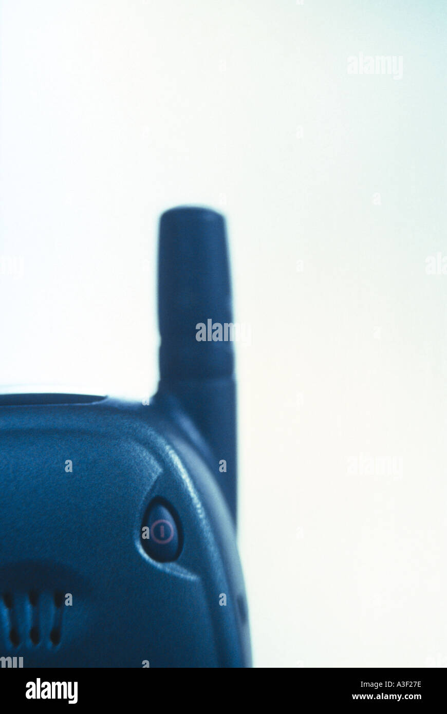 Detail of mobile phone On off switch and antenna Stock Photo - Alamy