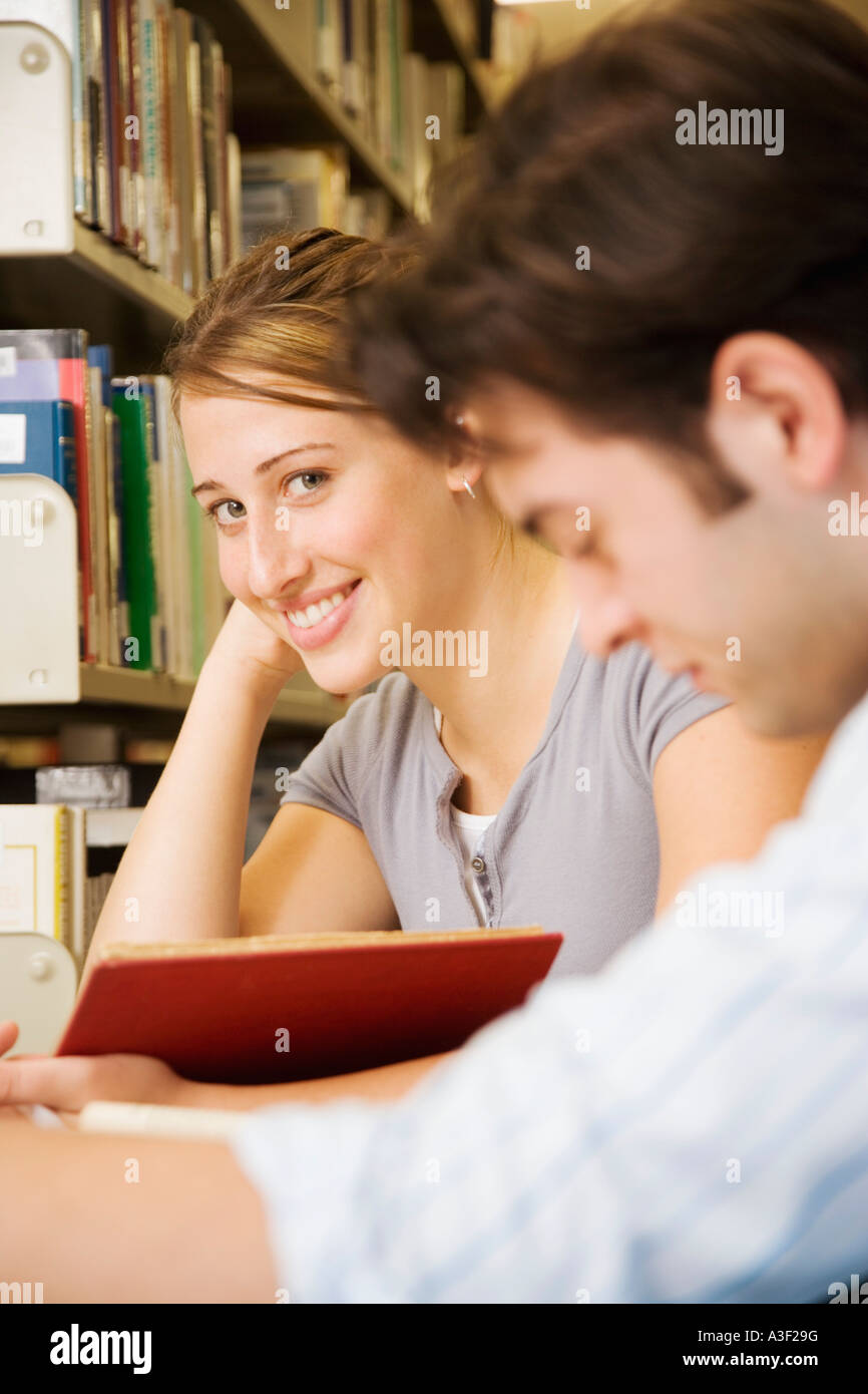 Young couple studying Stock Photo - Alamy