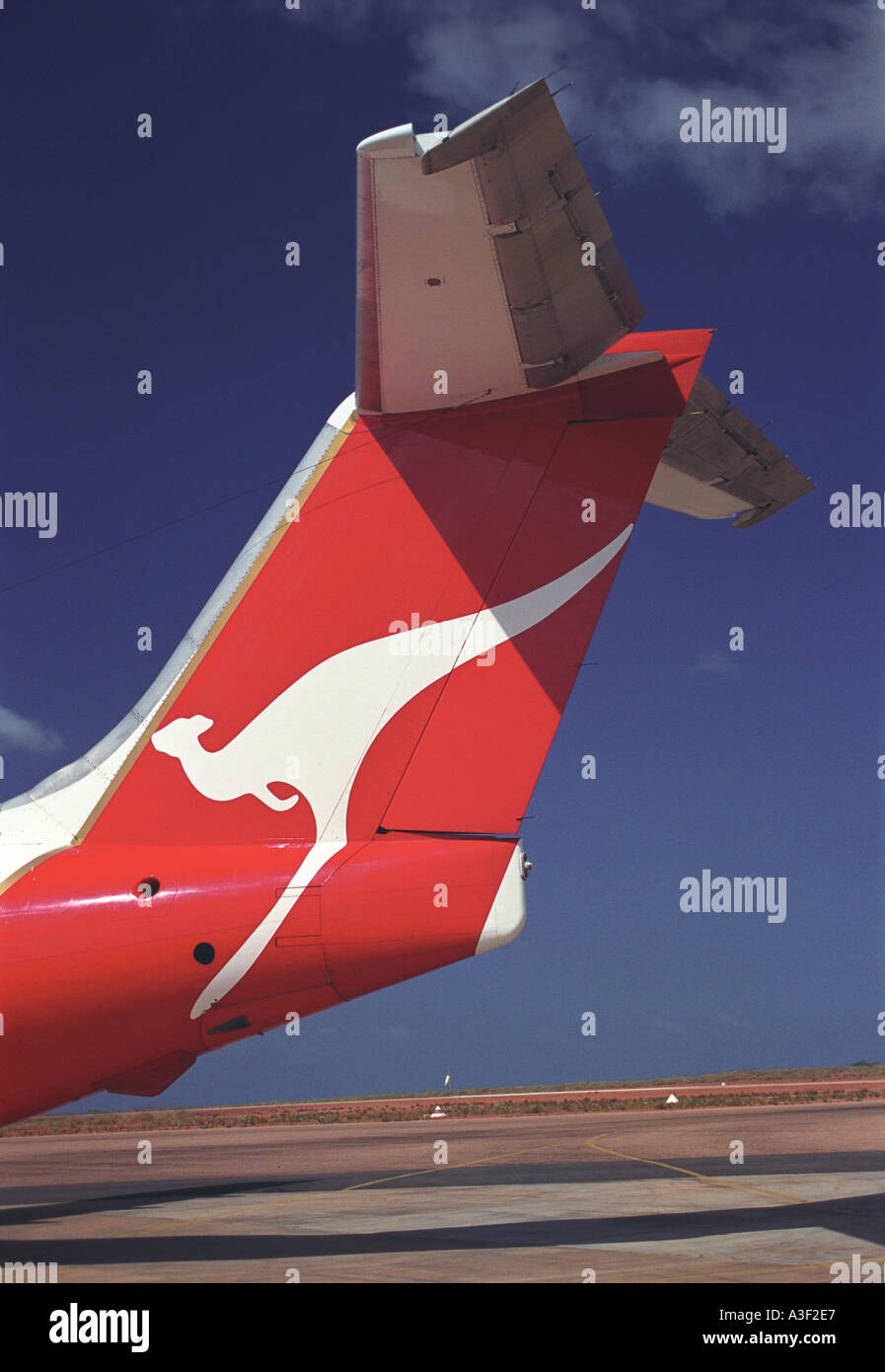 bae 146 QANTAS tail Stock Photo - Alamy