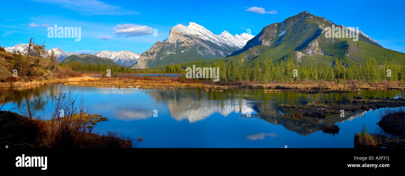 Mount Rundle in Banff National Park, Alberta, Canada Stock Photo - Alamy