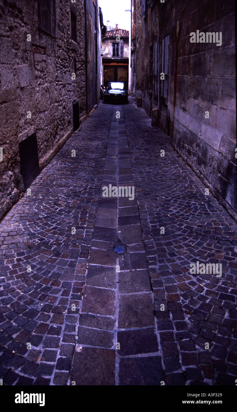Cobbled alley in Provence Stock Photo - Alamy