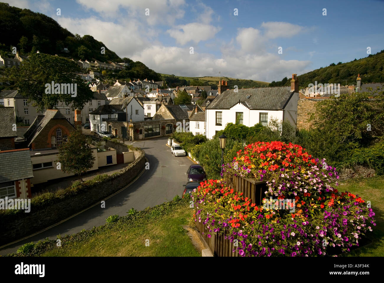 Lynton in England Stock Photo - Alamy