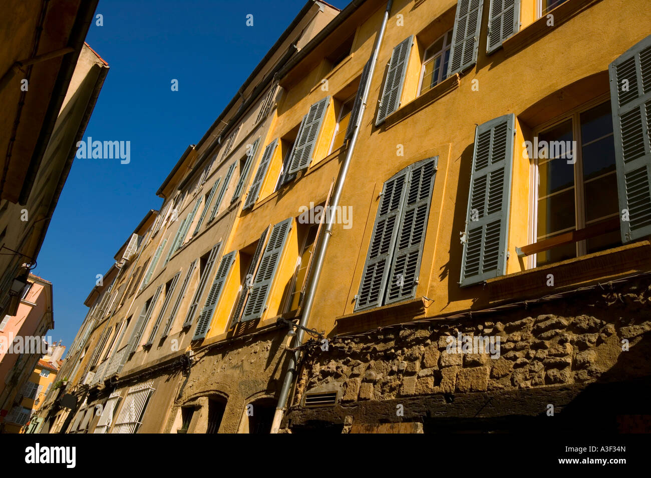Streetscape in France Stock Photo - Alamy