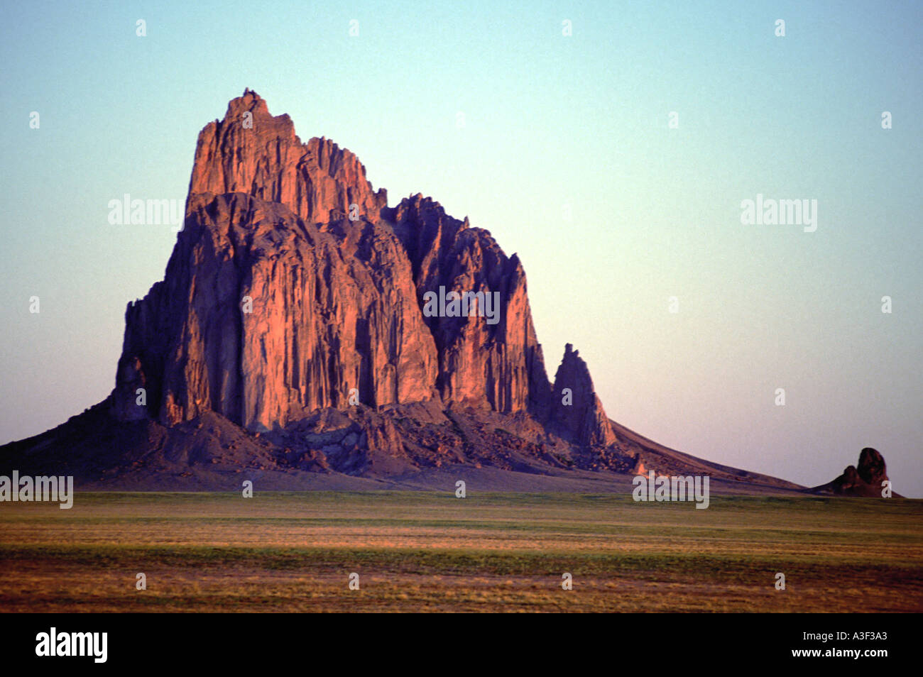 Shiprock New Mexico Tse dahi rock with wings on the Navajo Nation in ...