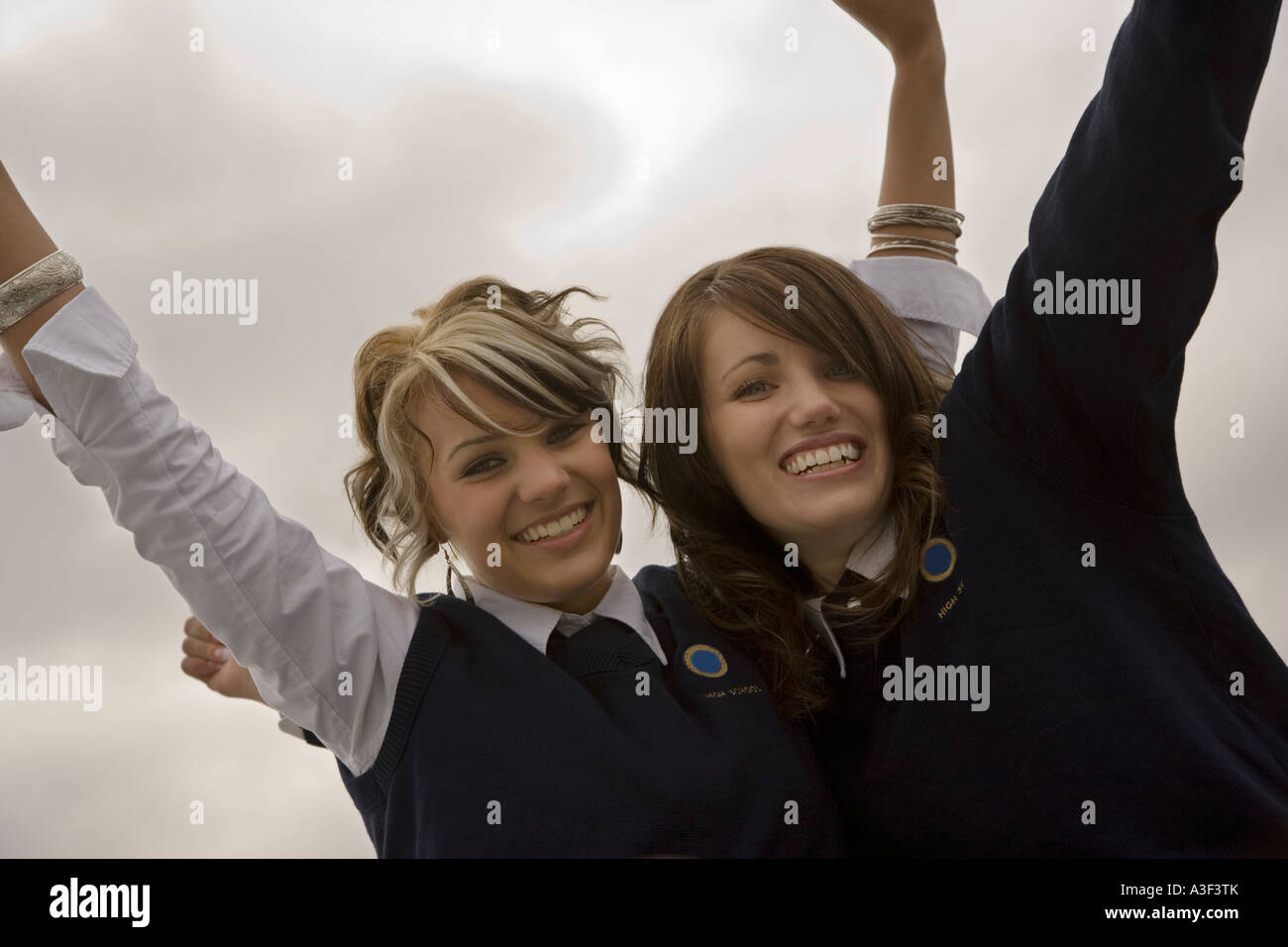 Students teens pose hi-res stock photography and images - Alamy