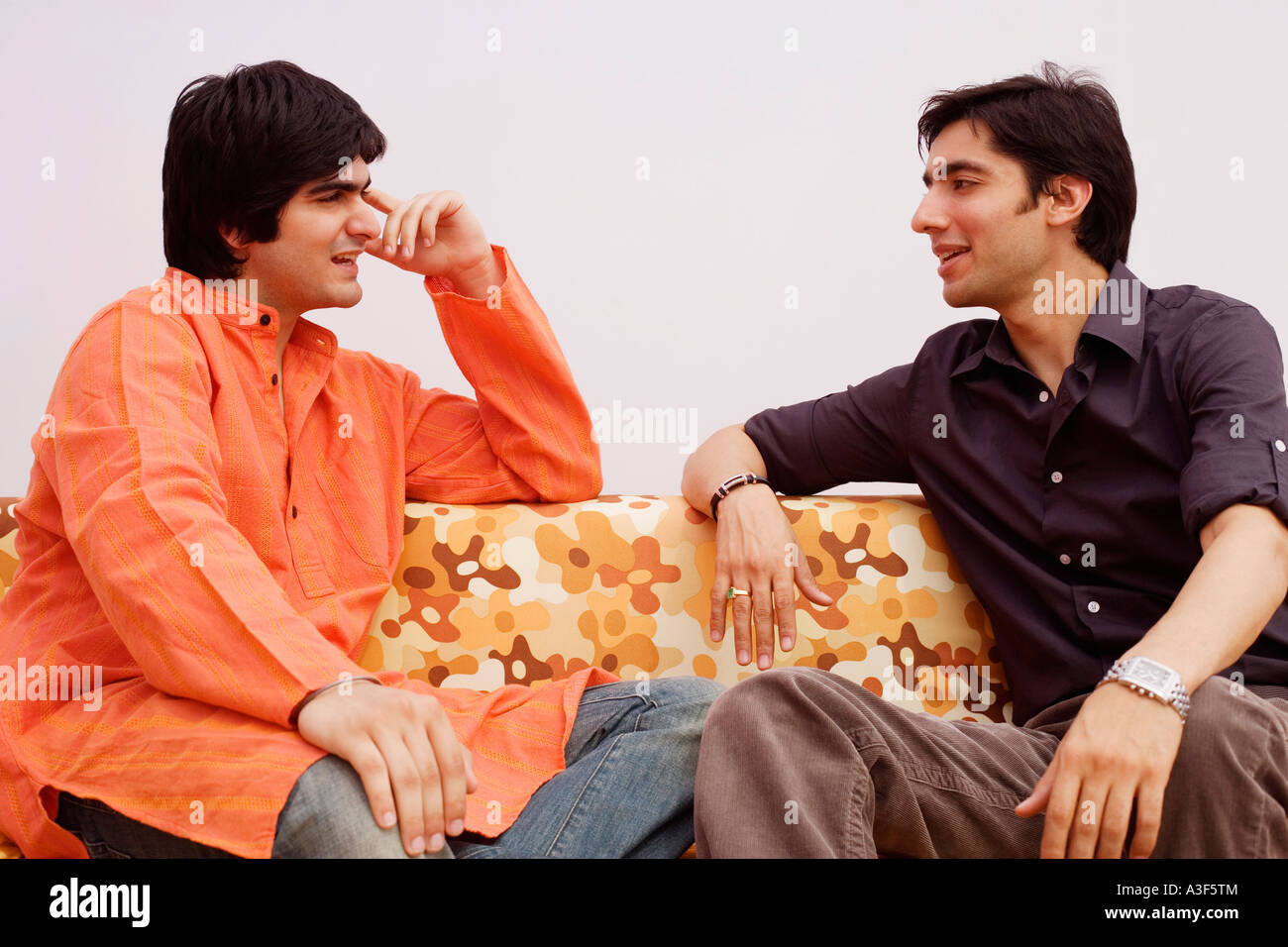 Indian Young Men Chatting High Resolution Stock Photography and Images ...