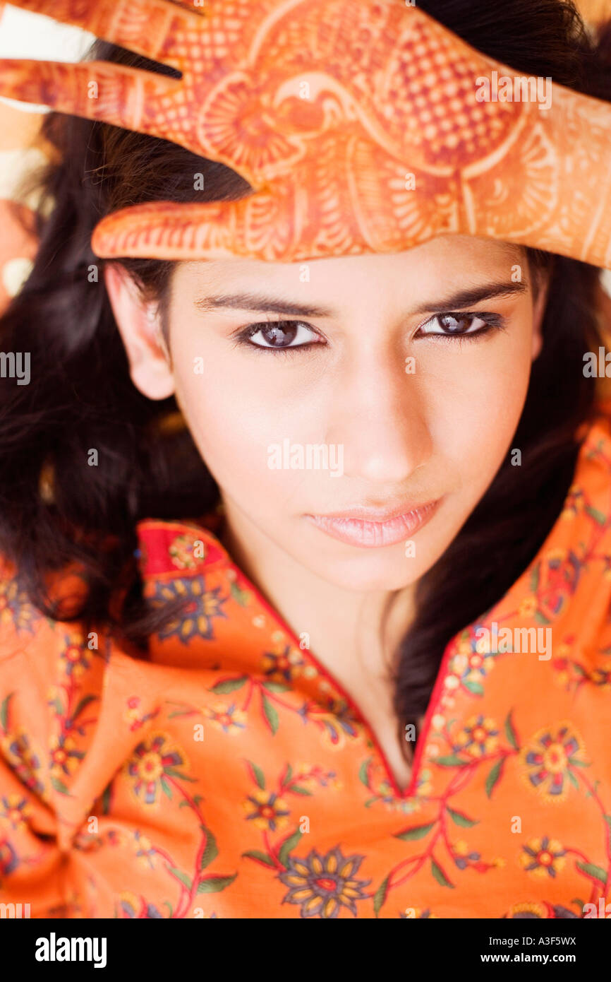 Henna forehead hi-res stock photography and images - Alamy