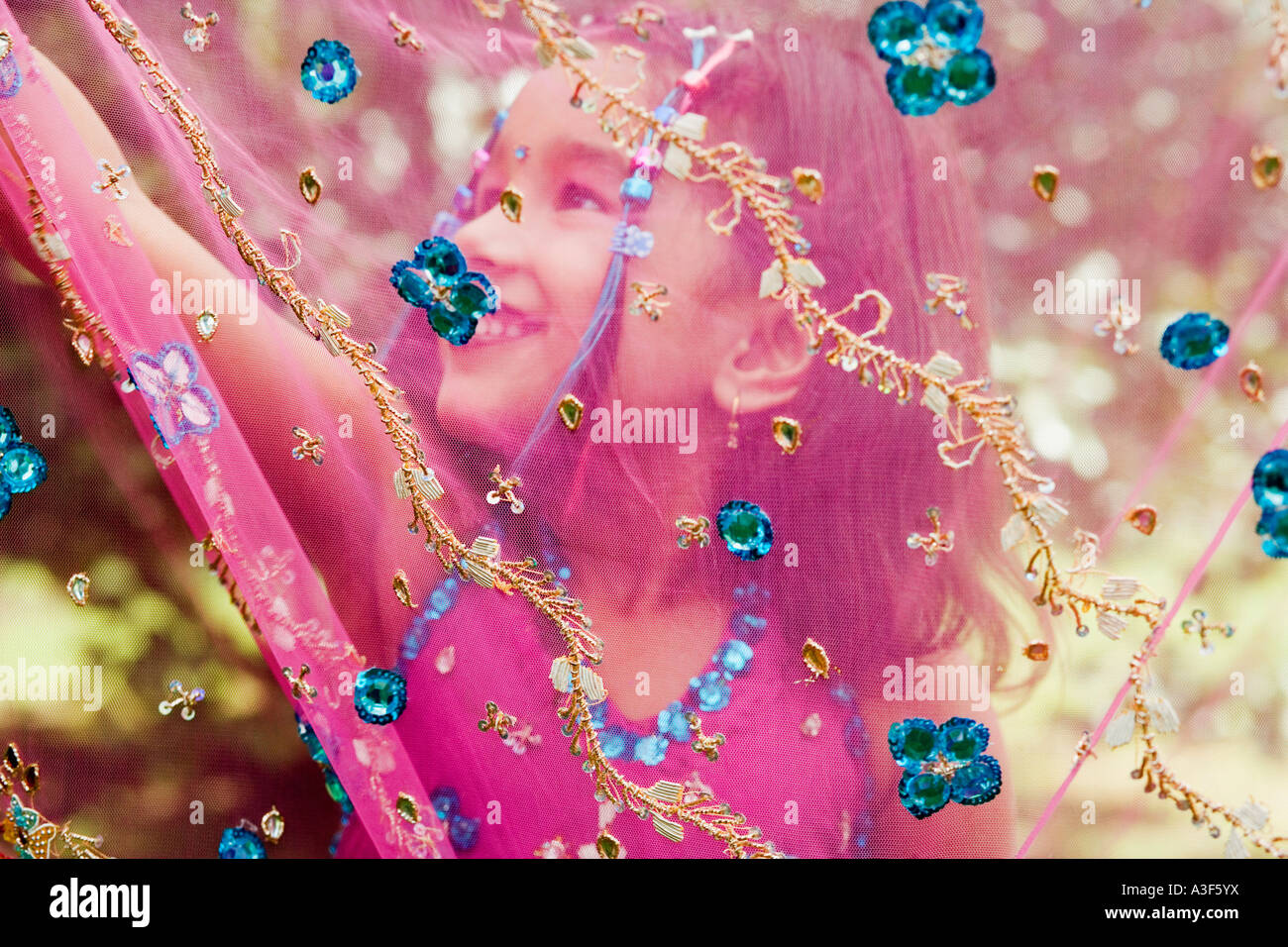 Excited indian girl close up face hi-res stock photography and images ...