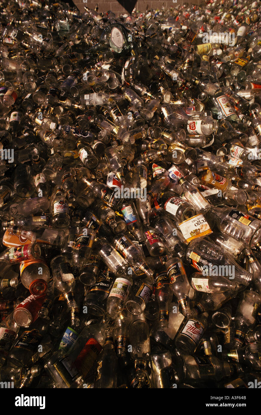 plastic bottles at recycling center Stock Photo - Alamy