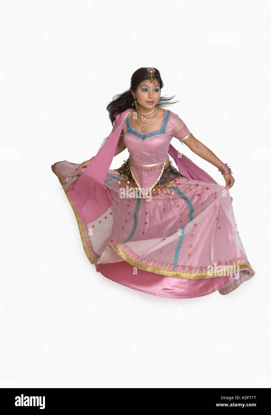 Young woman posing in traditional Indian clothing Stock Photo - Alamy