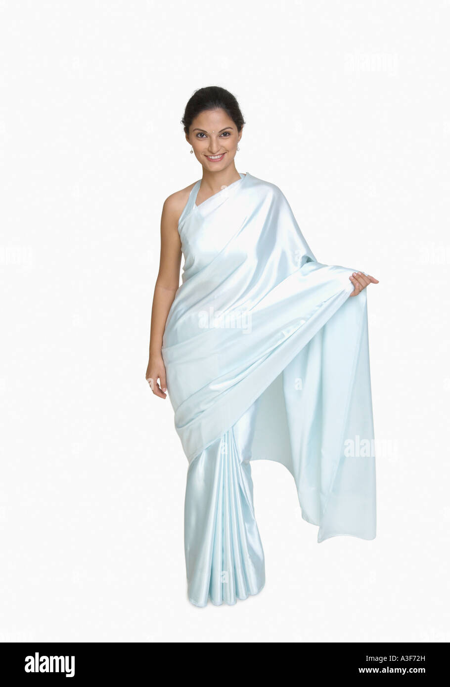Woman sari full length Cut Out Stock Images & Pictures - Alamy