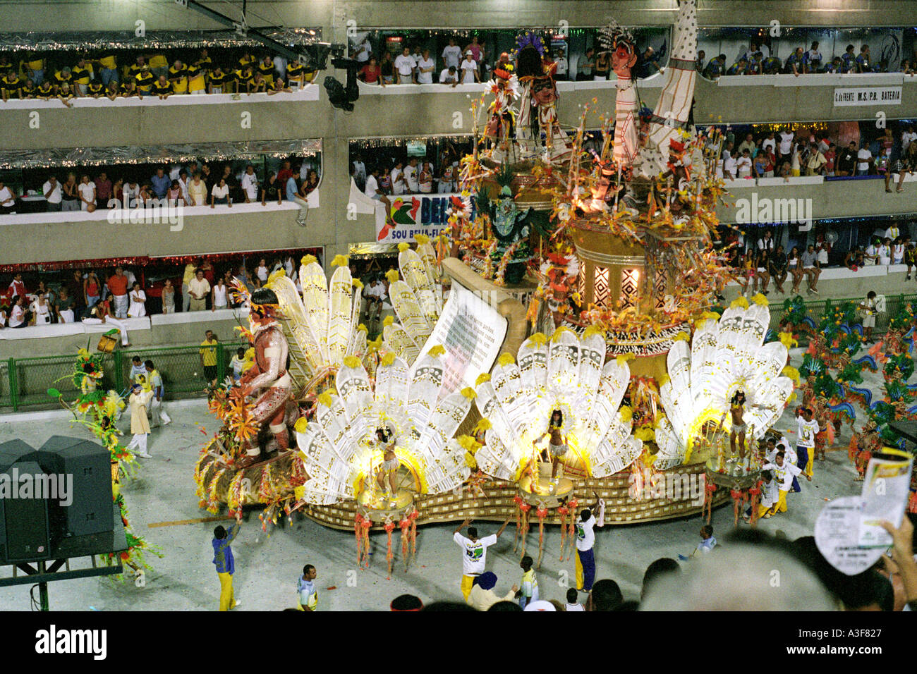 Float on an Indian theme in Rio Carnival Stock Photo - Alamy