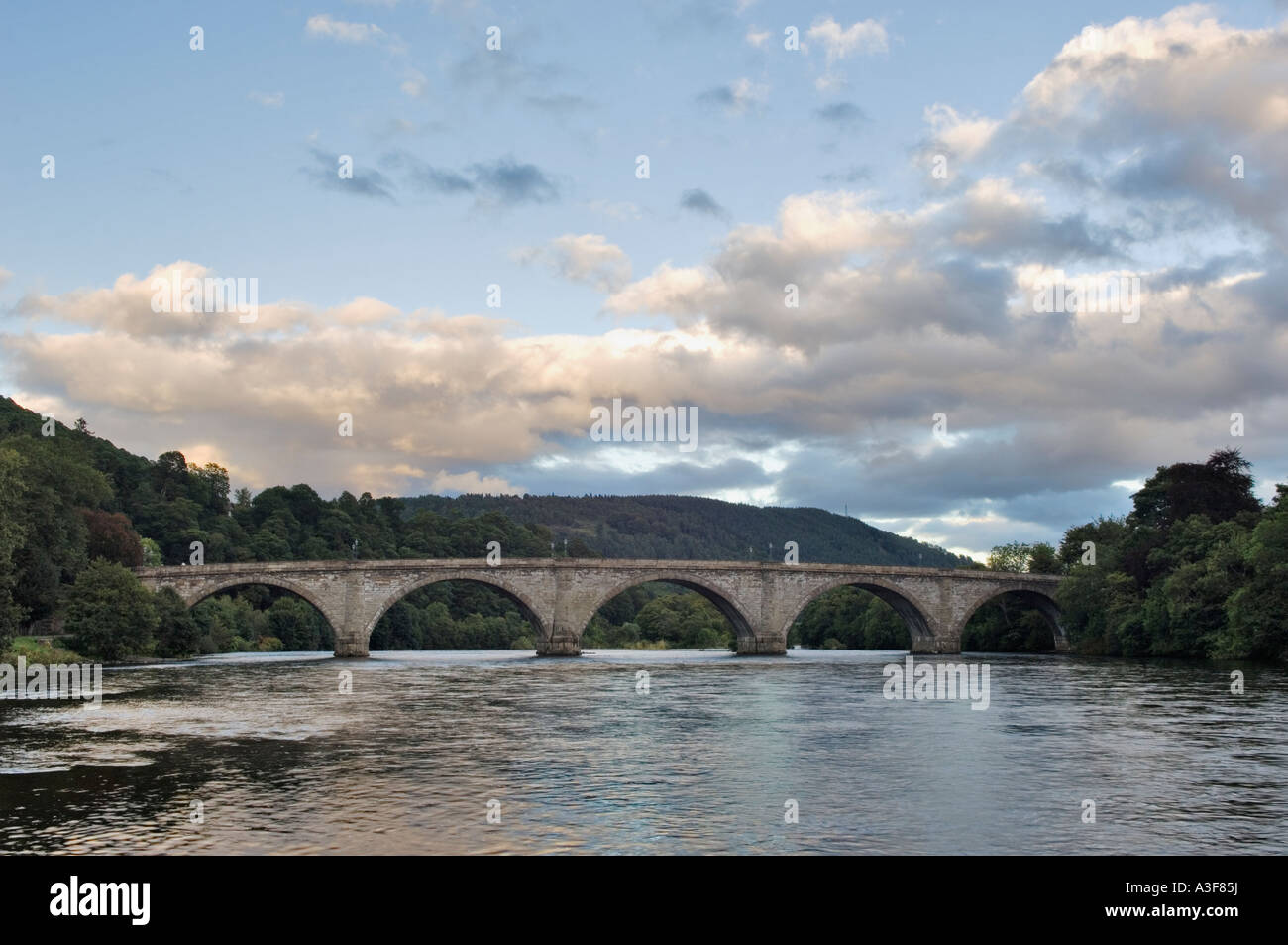 Telford s Bridge Crossing the River Tay Dunkeld Scotland Stock Photo ...
