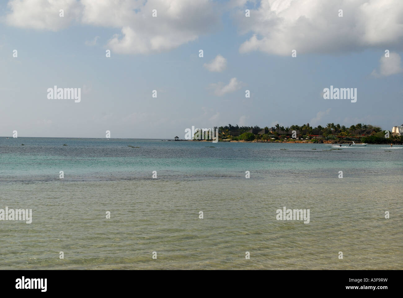 sea view mauritus from beach Stock Photo - Alamy