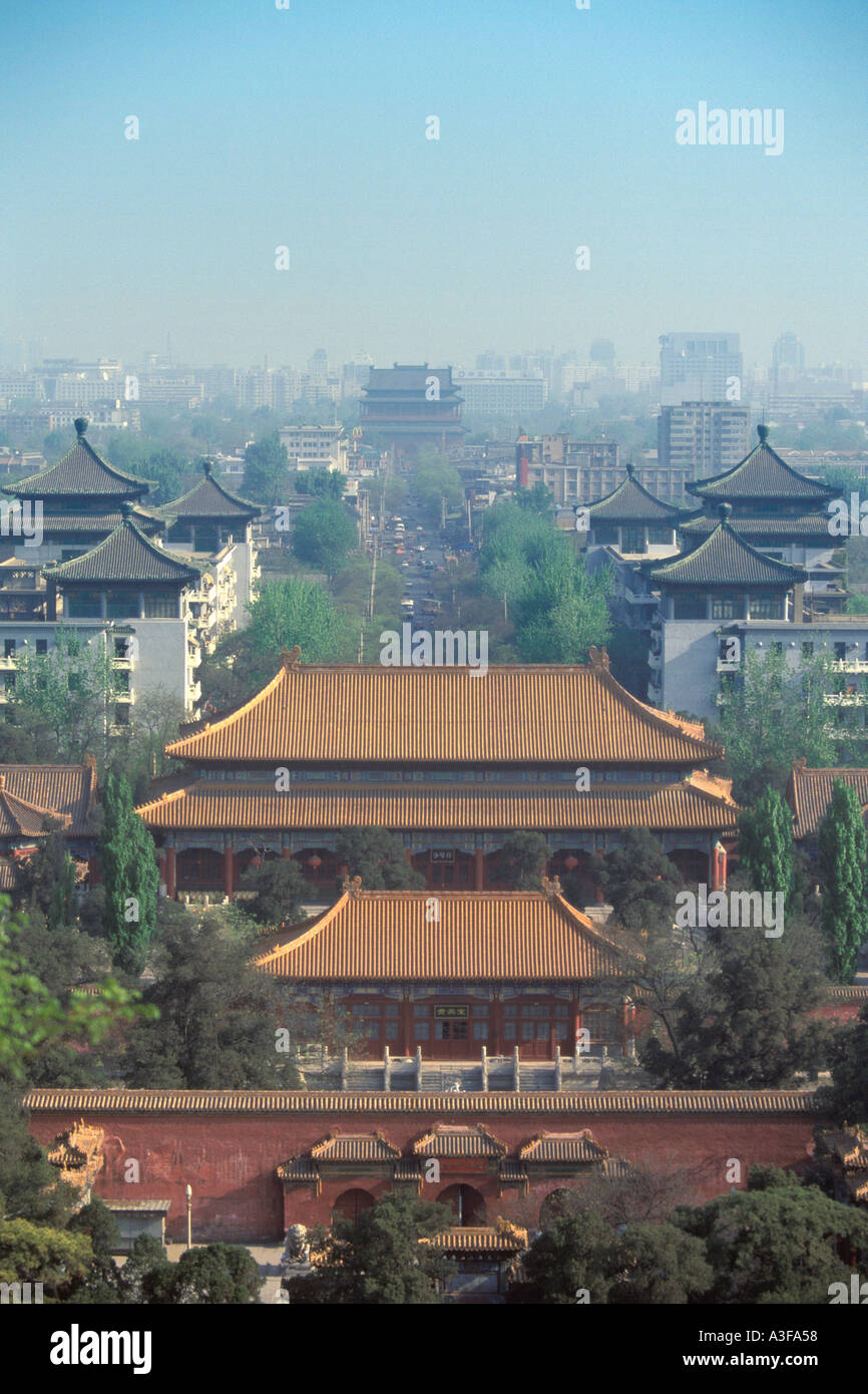 Skyline of Bejing China from Jingshan Park Stock Photo - Alamy