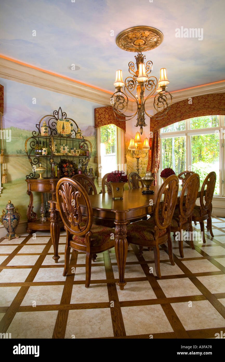 large dining room interior Stock Photo - Alamy