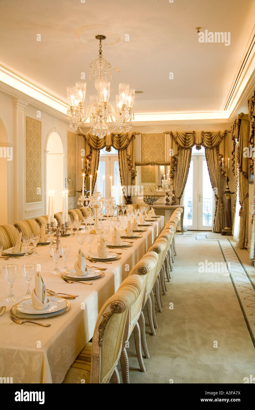 large dining room interior Stock Photo - Alamy