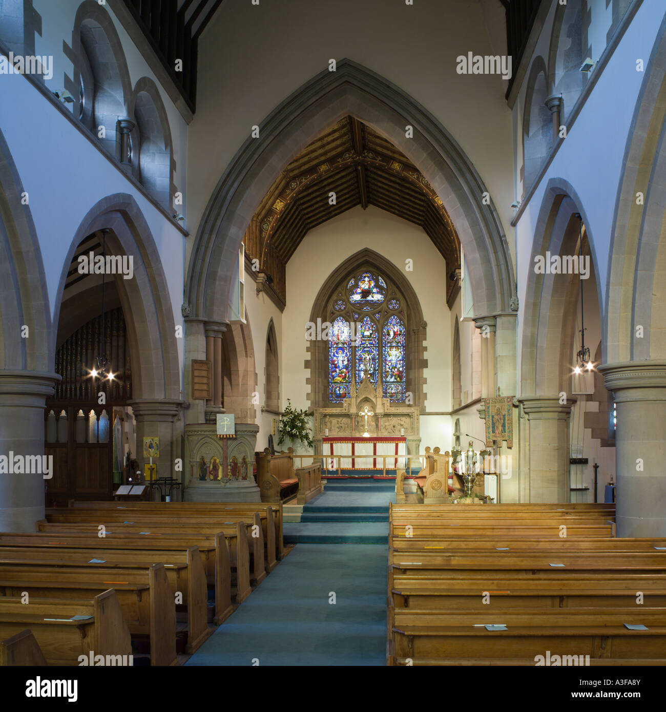 Interior of St Andrews Church Kelso Scotland Victorian Church of ...