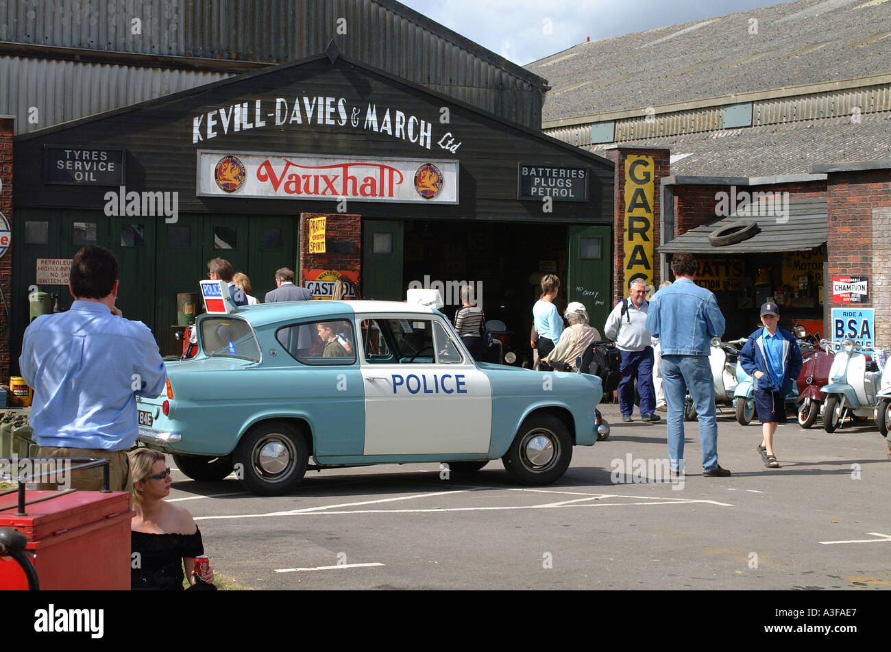 Ford Anglia Police Car at Goodwood Revival Meeting Stock Photo - Alamy