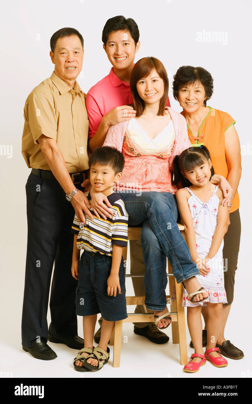 Portrait of a family Stock Photo - Alamy