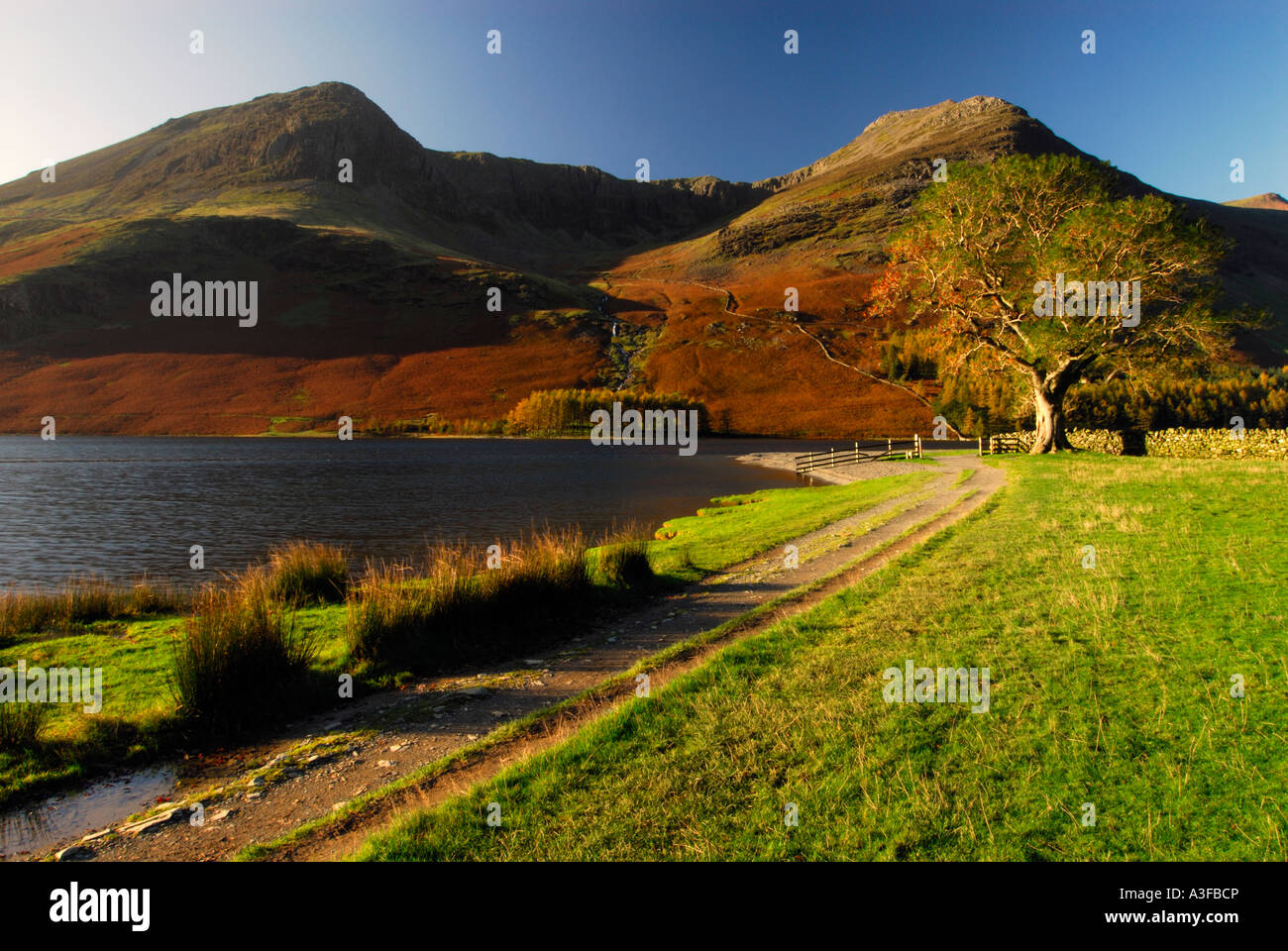 High Stile and High Crag from Buttermere in The Lake District National ...