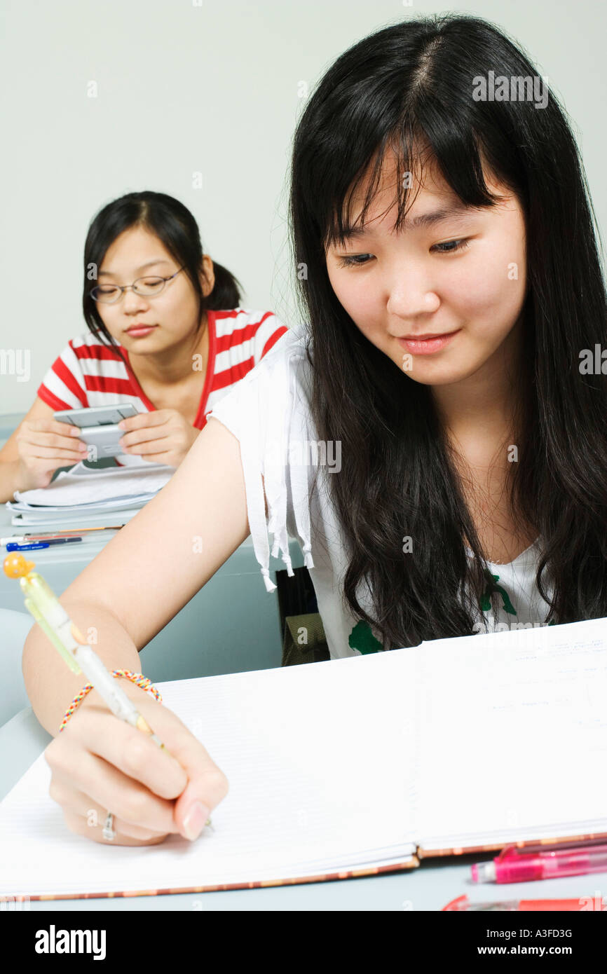 Tween girls notepad hi-res stock photography and images - Alamy