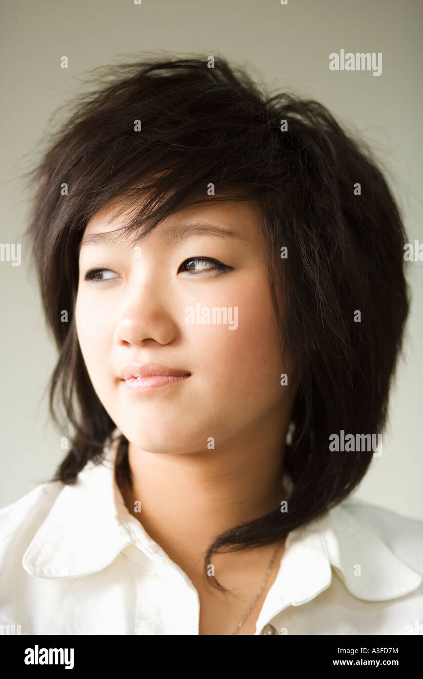 Close-up of a girl looking upset Stock Photo - Alamy