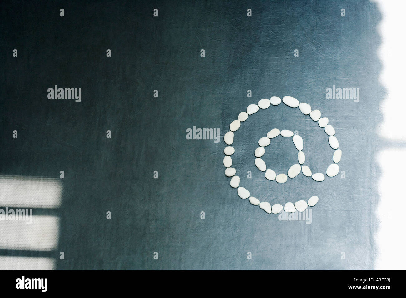 Close-up of an 'at' symbol Stock Photo - Alamy