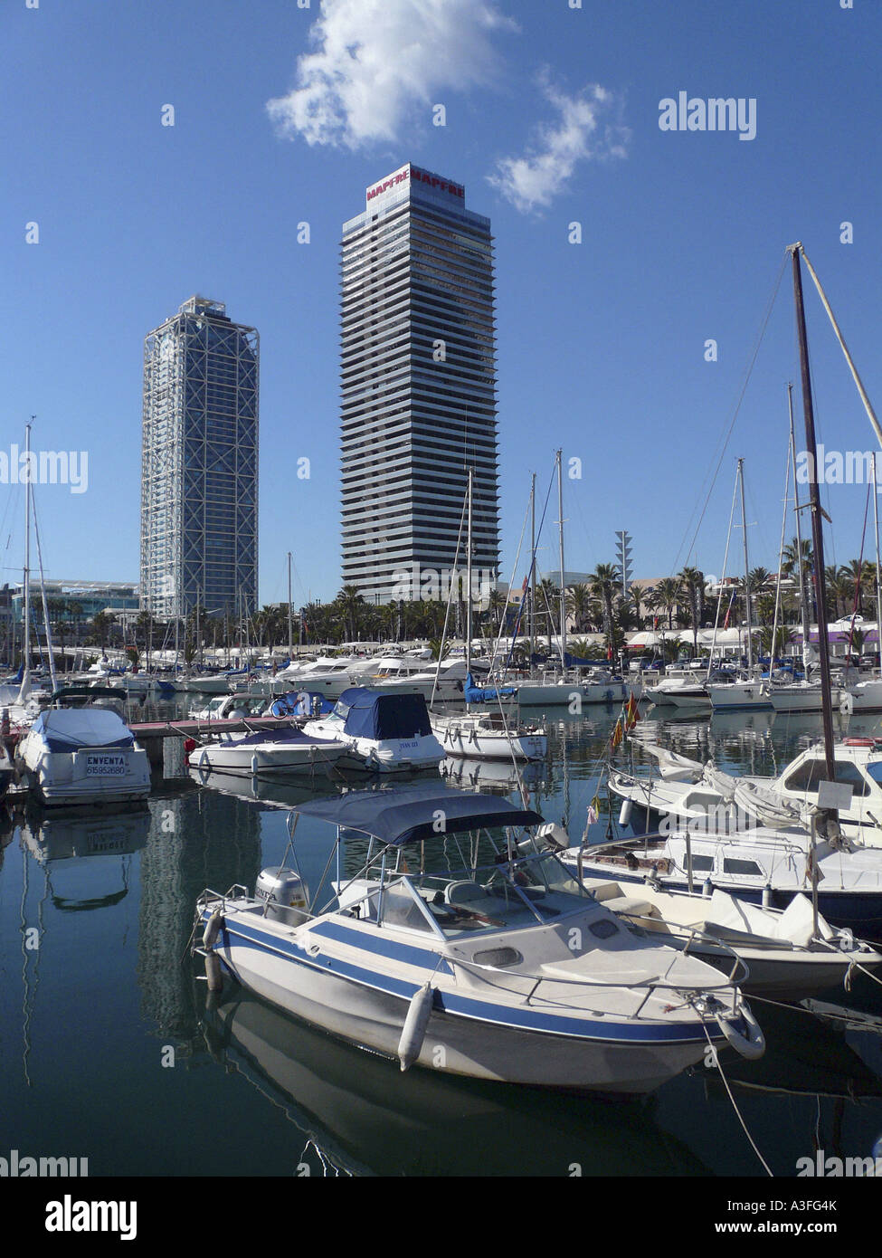 Olympic Port Barcelona Stock Photo - Alamy