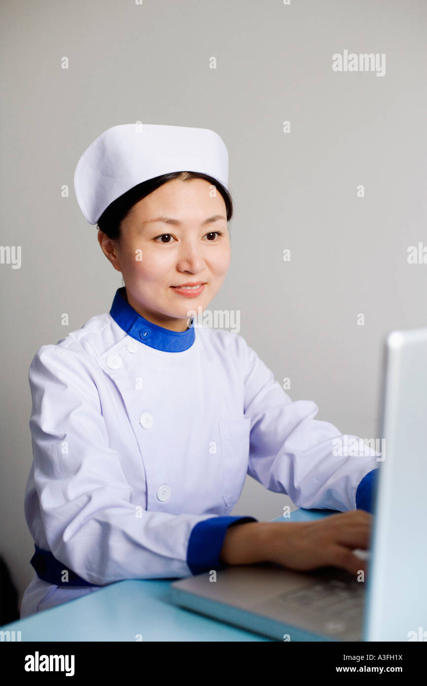 Nurse data processing system hi-res stock photography and images - Alamy