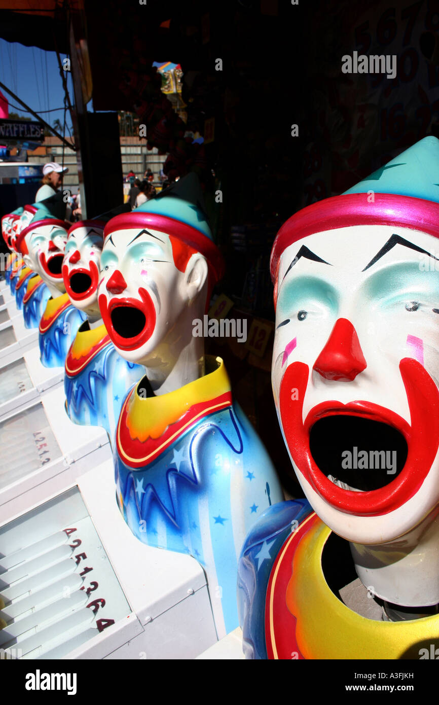 LAUGHING CLOWNS AT SHOW VERTICAL BAPDA8974 Stock Photo - Alamy