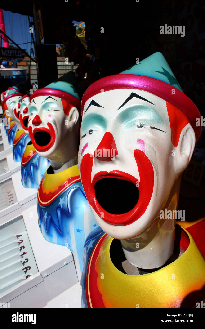 LAUGHING CLOWNS AT SHOW VERTICAL BAPDA8974 Stock Photo - Alamy
