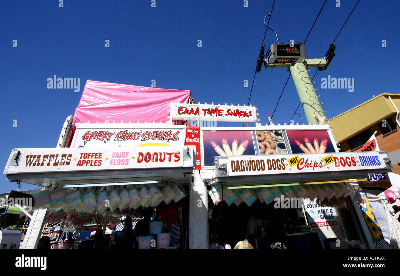 HOT JUNK FOOD SHOP HORIZONTAL BAPDB9082 Stock Photo - Alamy