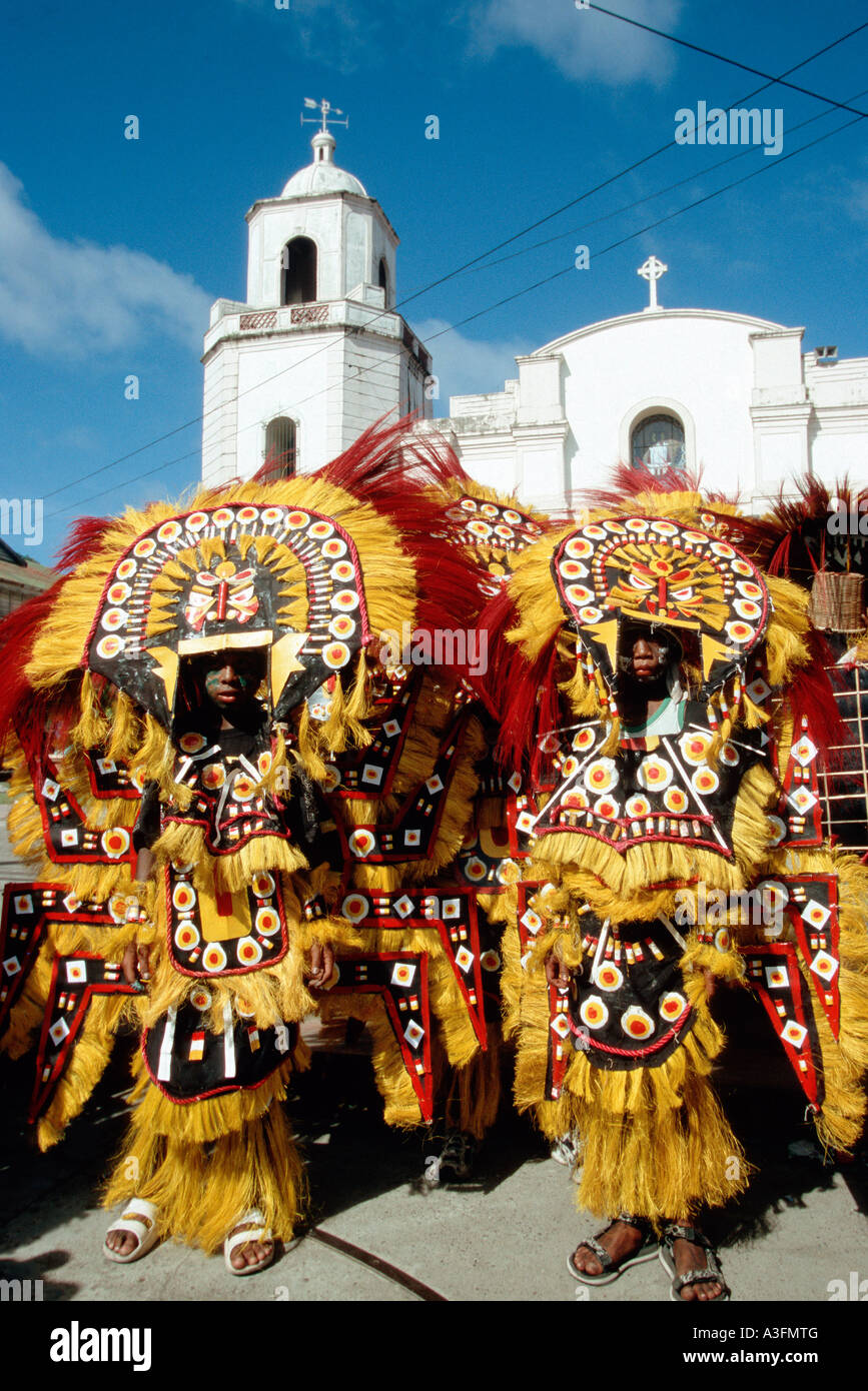 Philippines, Aklan, Kalibo, dancer at the Ati Atihan festival Stock ...