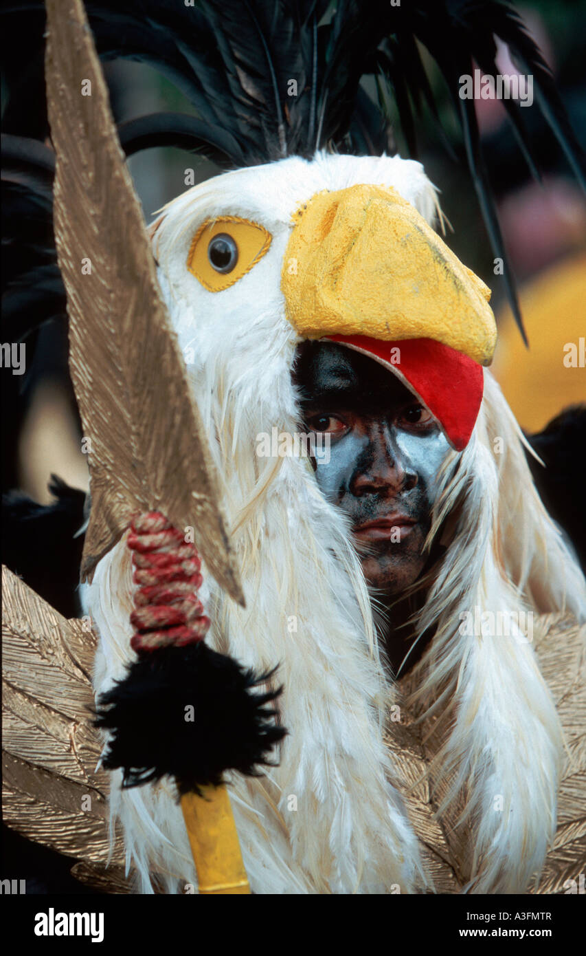 Philippines, Aklan, Kalibo, dancer at the Ati Atihan festival Stock ...