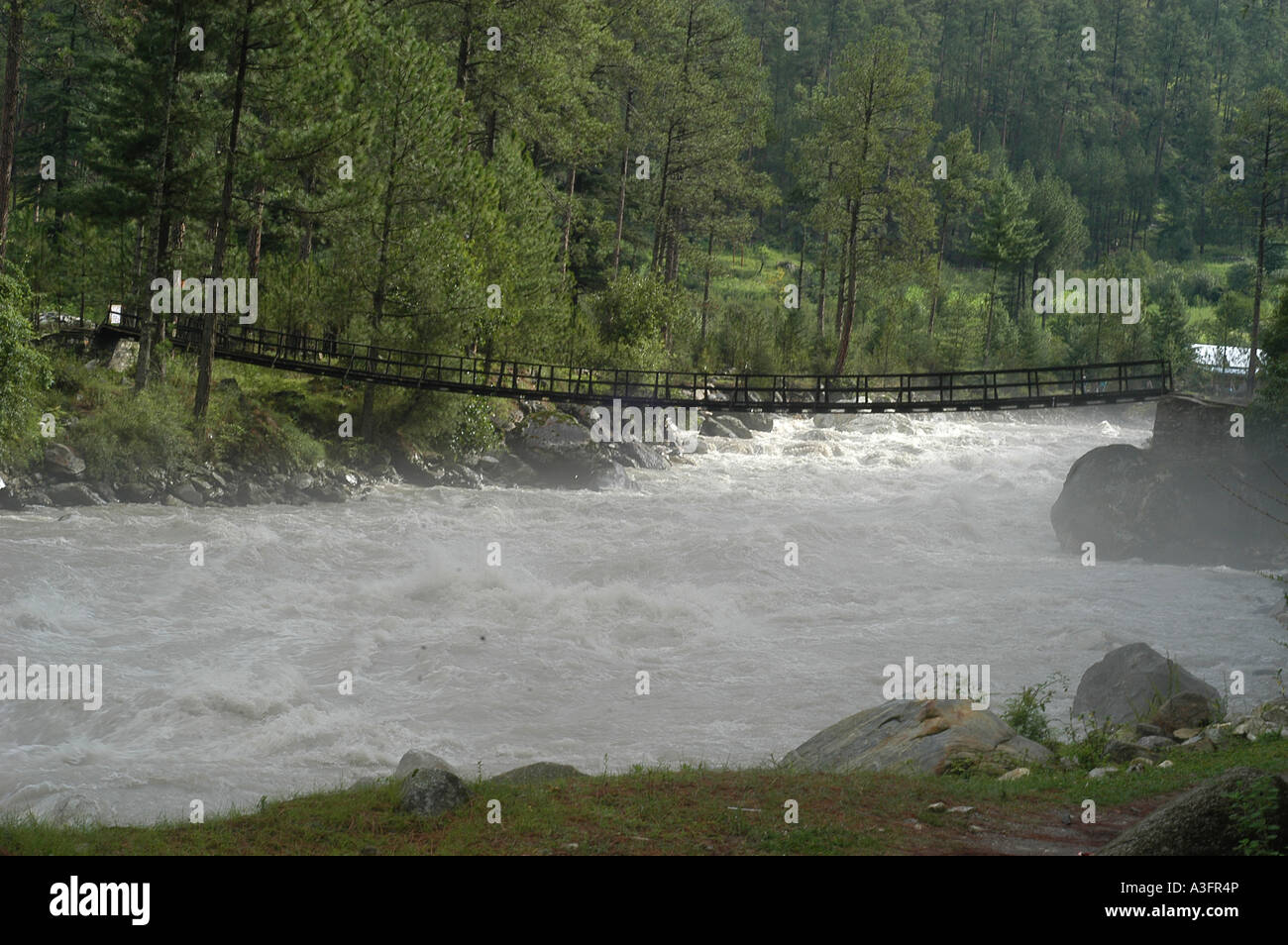 India Kasol Kullu District Himachal Pradesh Northern India A rope ...