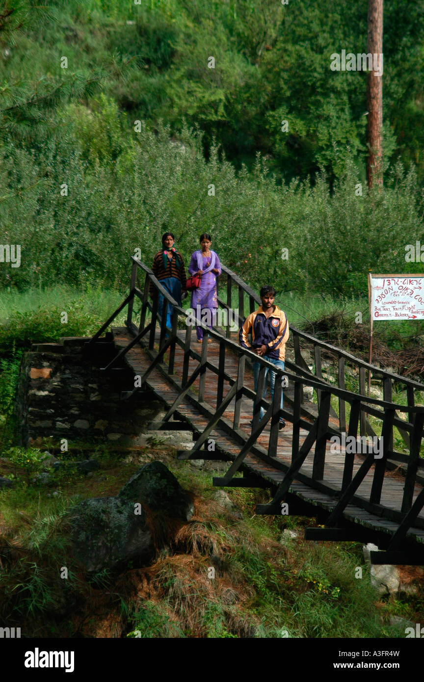 India Kasol Kullu District Himachal Pradesh Northern India A rope ...
