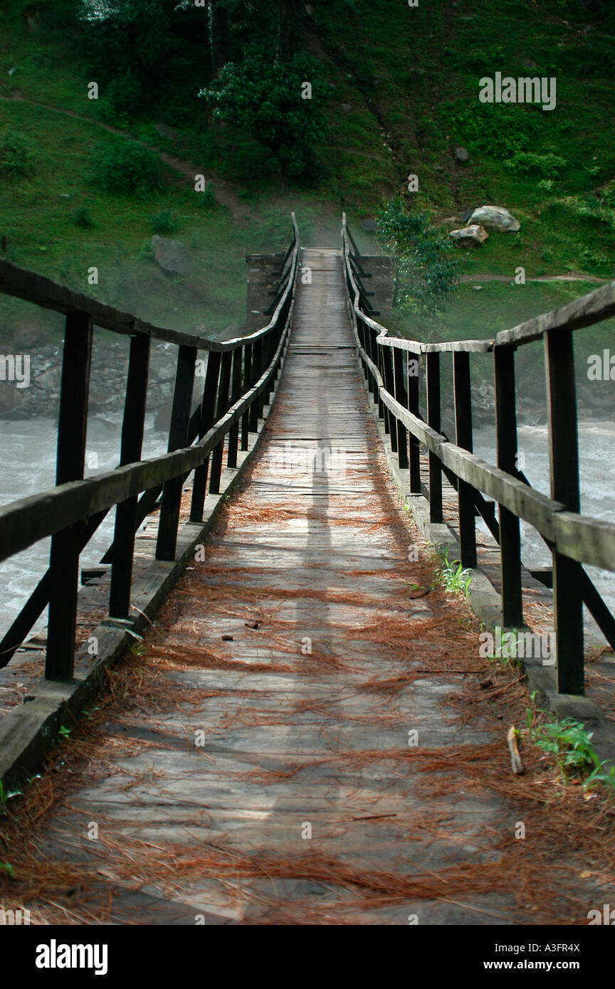 India Kasol Kullu District Himachal Pradesh Northern India A rope ...