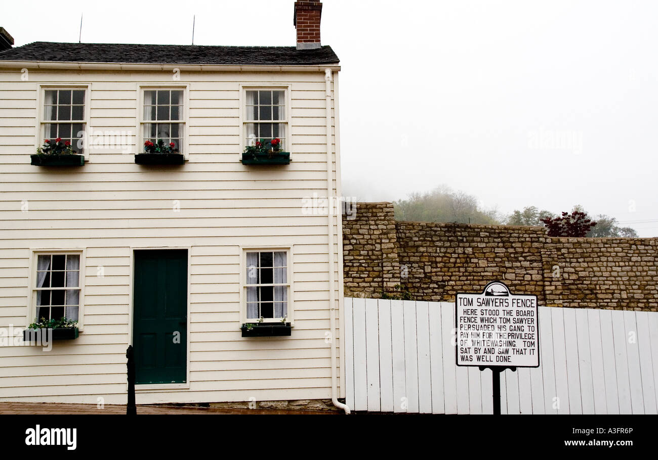 the Mark Twain Boyhood Home and Museum Stock Photo - Alamy
