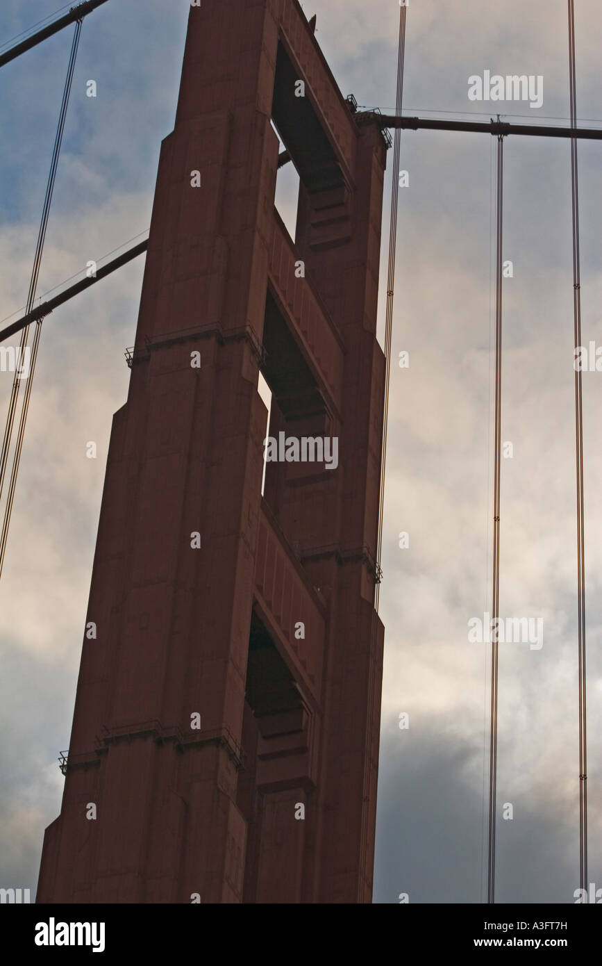 San Francisco California USA Golden Gate Bridge as seen from below from ...