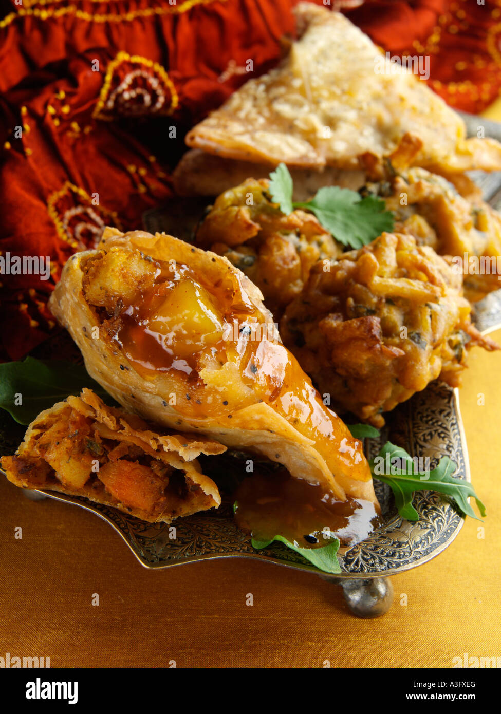 Traditional indian starters hi-res stock photography and images - Alamy