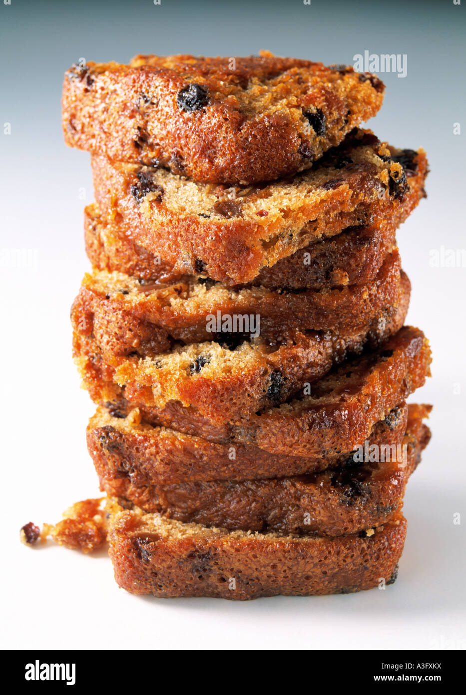 Stack of Ginger Brack cake on white background editorial food Stock ...