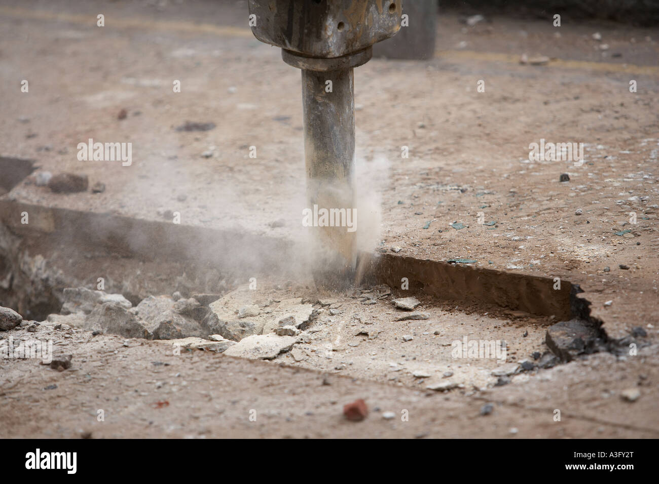 Road works hammer Stock Photo - Alamy