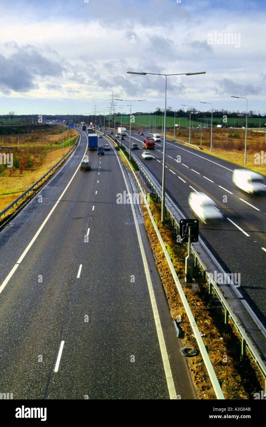 greater outer london m25 motorway m11 interchange Stock Photo - Alamy