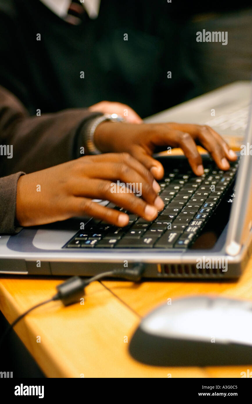 education computer room in secondary school Stock Photo - Alamy