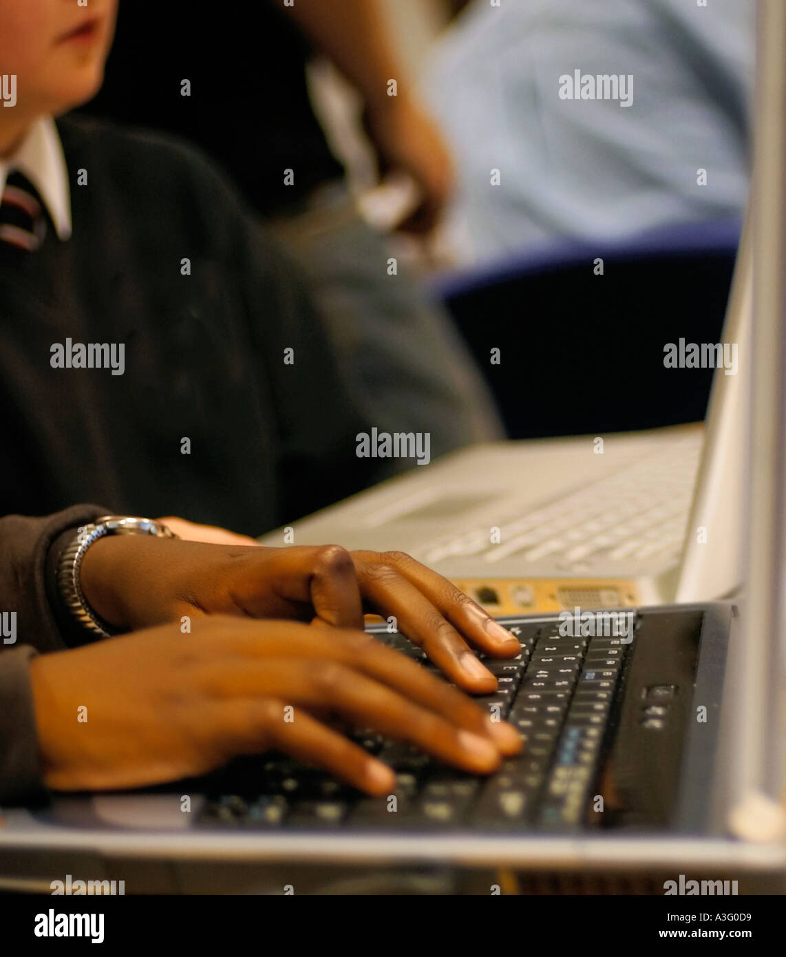 education computer room in secondary school Stock Photo - Alamy
