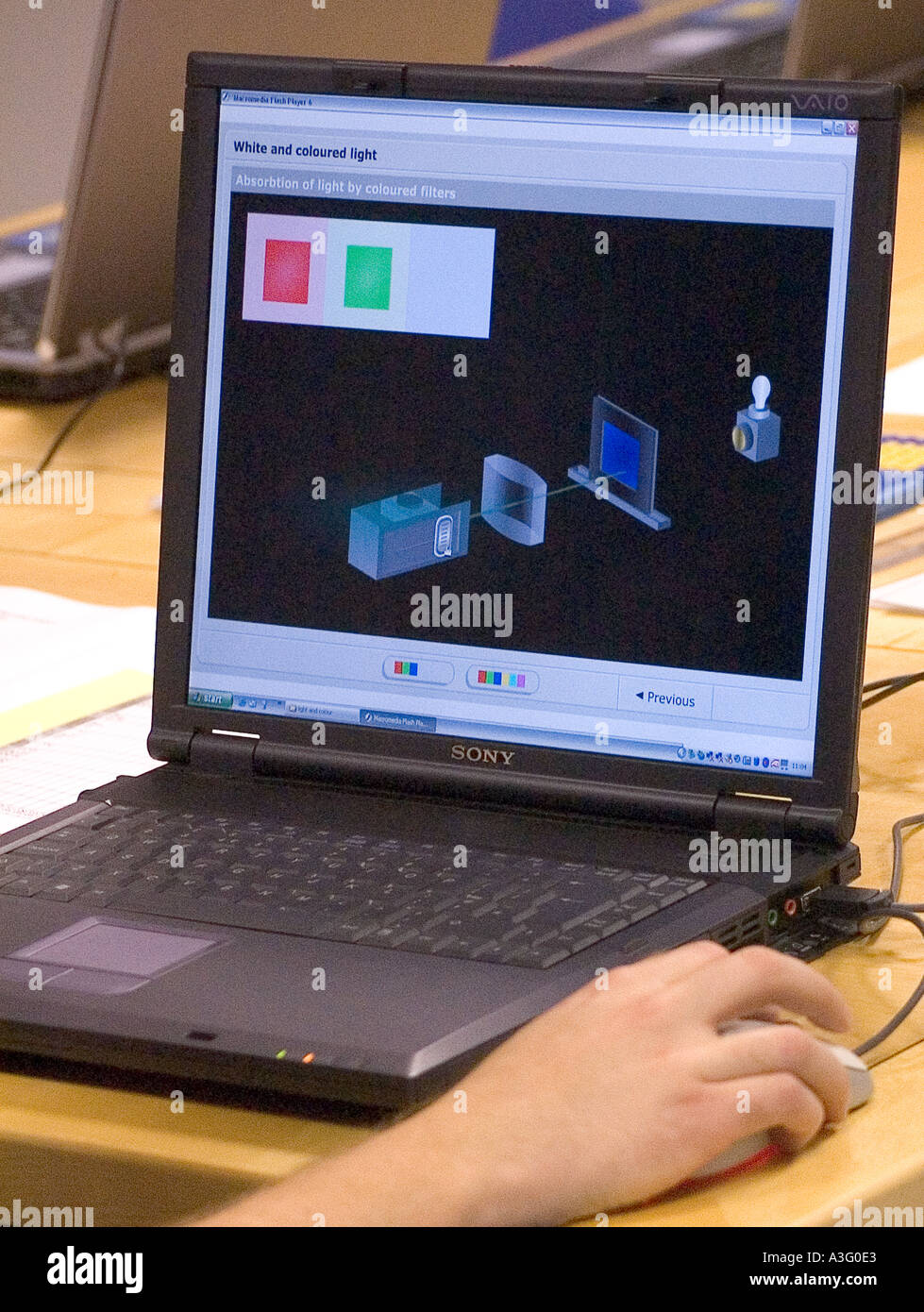 education computer room in secondary school Stock Photo - Alamy