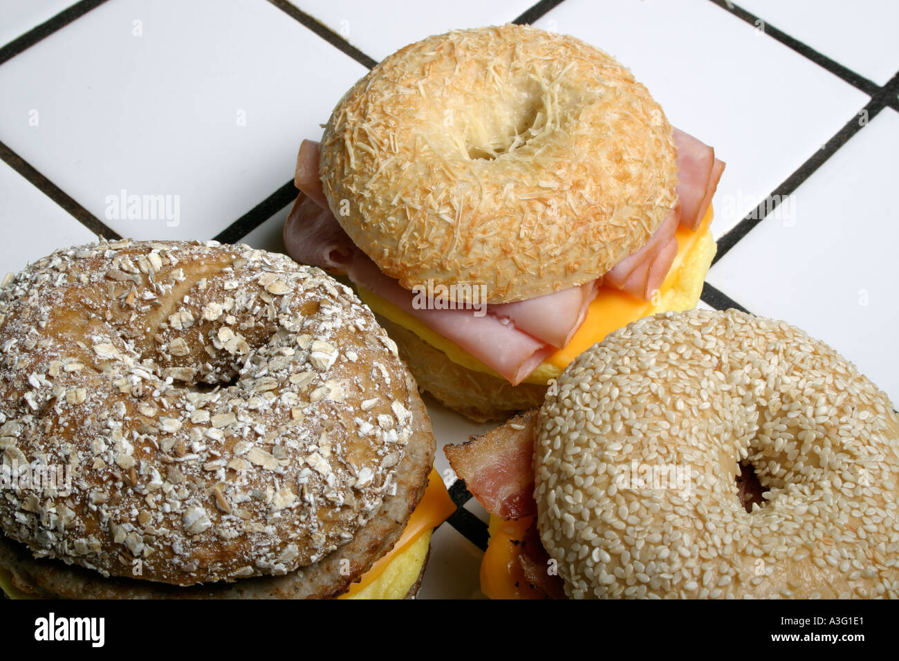 The bagel has become more than just the traditional jewish bread Stock ...